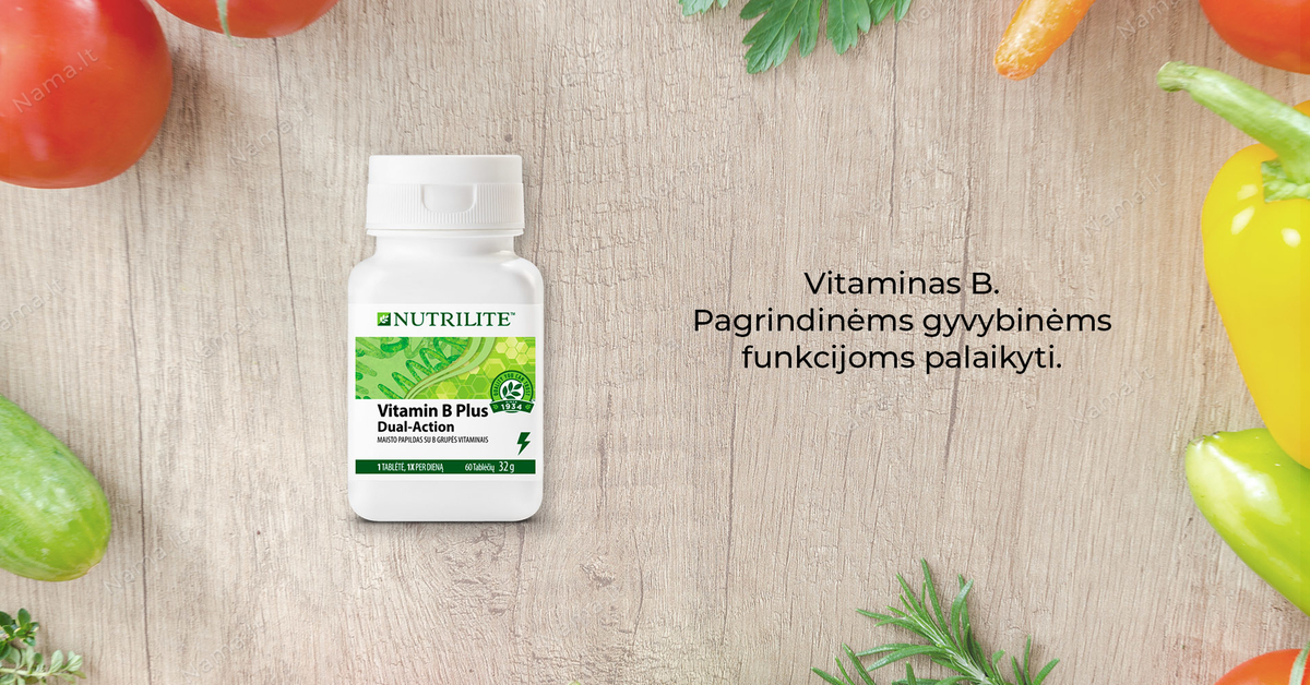 Vitaminas B Plus NUTRILITE™ (110178) / Amway produktai / Nama.lt ...